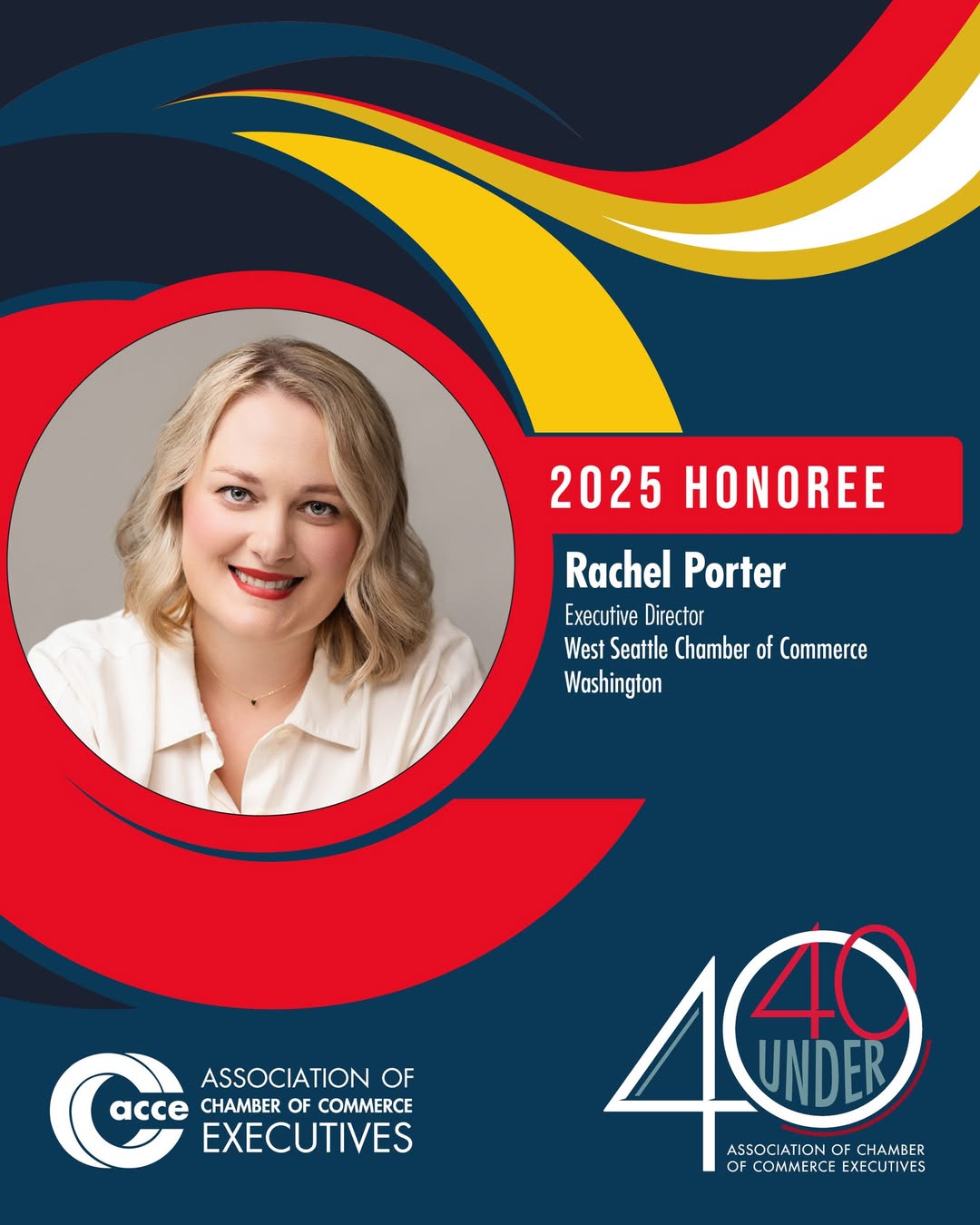 West Seattle Chamber Director Rachel Porter named National 40 Under 40 ...